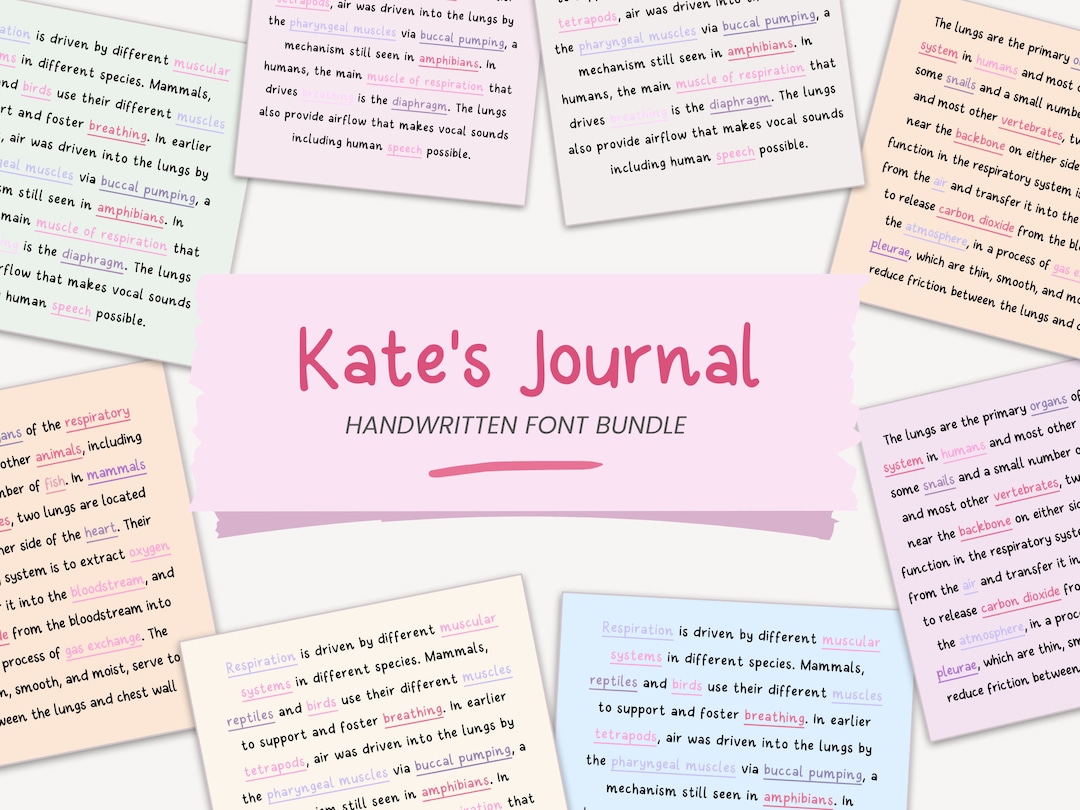 Neat Handwritten Font | Student Note Taking Font | Cute and Realistic ...