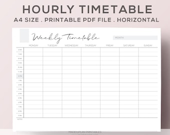 Home Office Organization Weekly Schedule Printable Weekly | Etsy