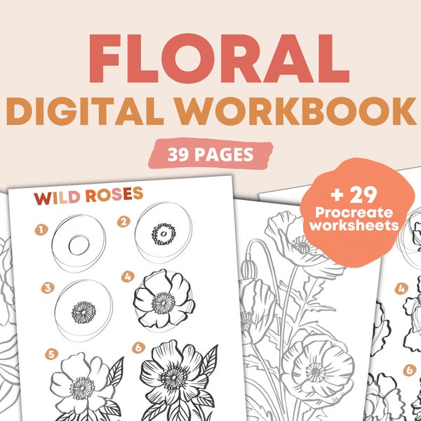 How to Draw Flowers - Etsy