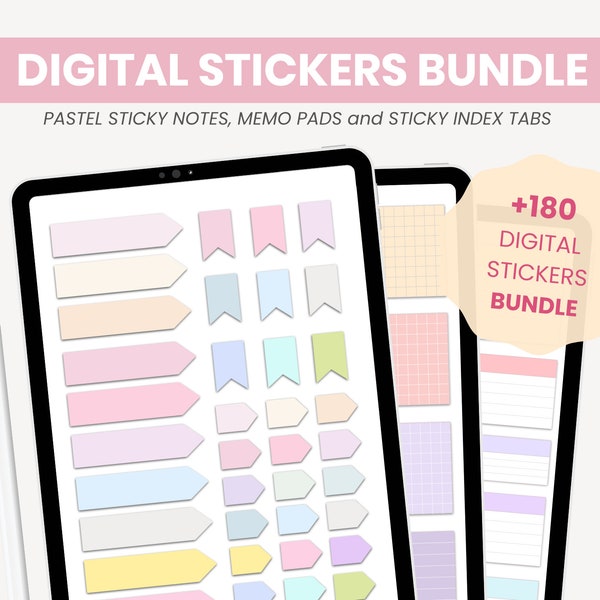 Pastel Sticky Notes - Etsy