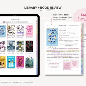 Digital Reading Journal | Digital Reading Planner | Reading Log ...