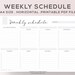 Printable Monthly Overview Month at A Glance Month on One Page Monthly ...