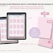 Portrait Digital Notebook | Pink Digital Note Paper Templates |student ...