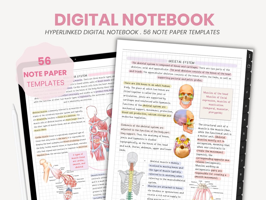 Digital Notebook | Digital Notes Templates | Digital Student Notebook ...