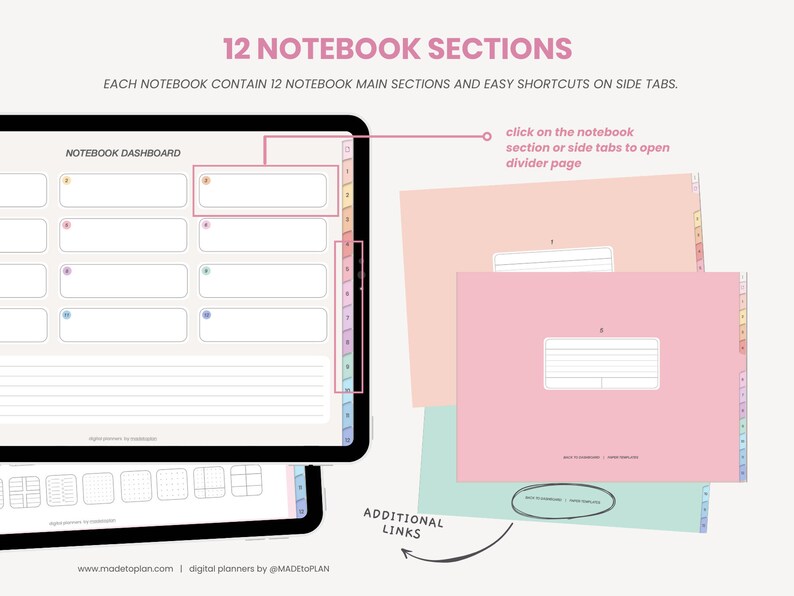 Digital Notebook Bundle | Landscape Digital Notebooks | Student ...