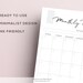 Printable Monthly Overview Month at A Glance Month on One - Etsy
