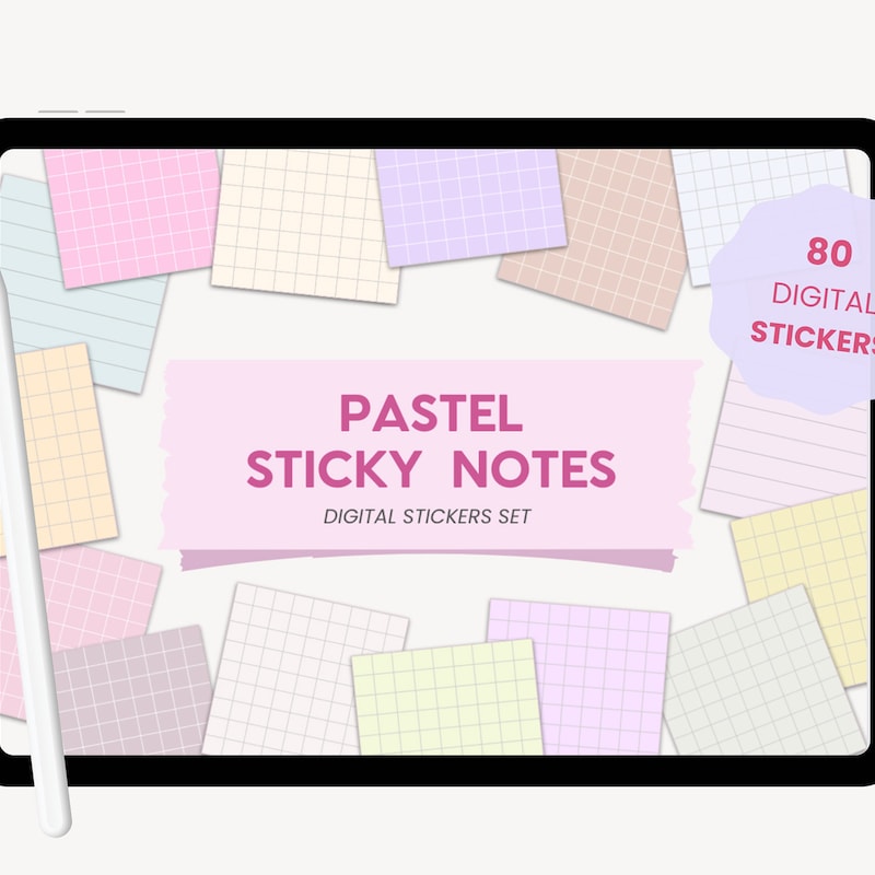 Aesthetic Sticky Notes - Etsy