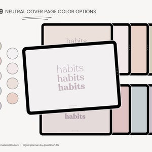 Digital Daily Habit Tracker | Monthly Everyday Habit Tracker | Goal ...