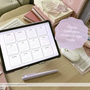 2023 Calendar Stickers | Essential Widget Stickers | Goodnotes Elements ...