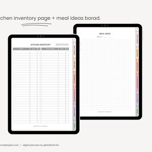 Meal Planner | Weekly Daily Food Diary | Meal Menu Tracker | Shopping ...