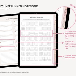 Portrait Digital Notebook | Student Note Taking Digital Notepad ...