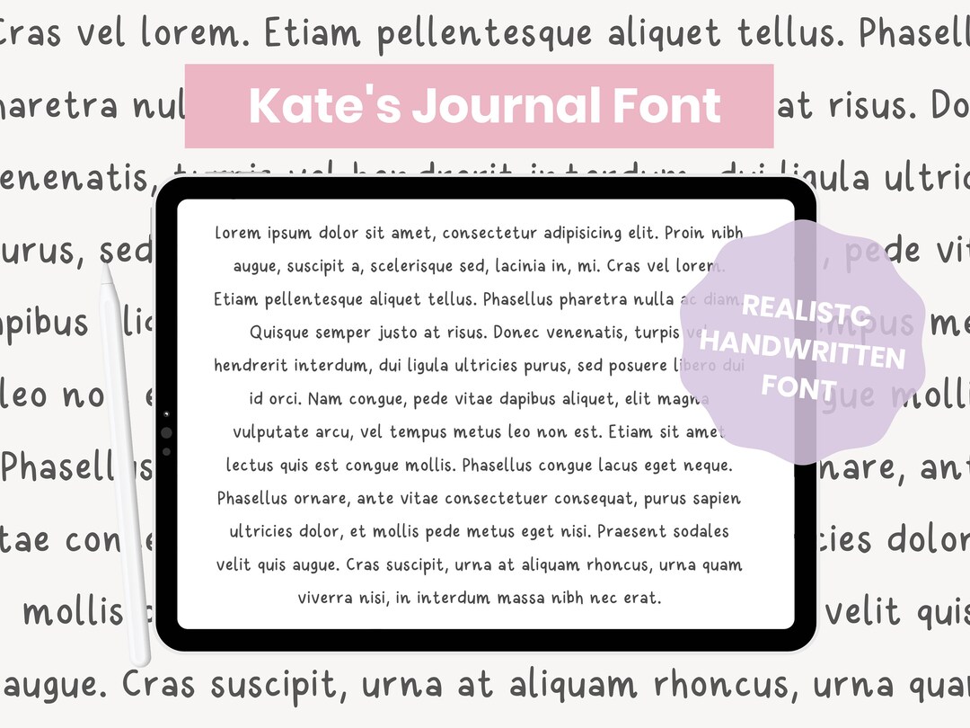 Handwritten Font | Handwriting Study Notes Font | Digital Font | Neat ...