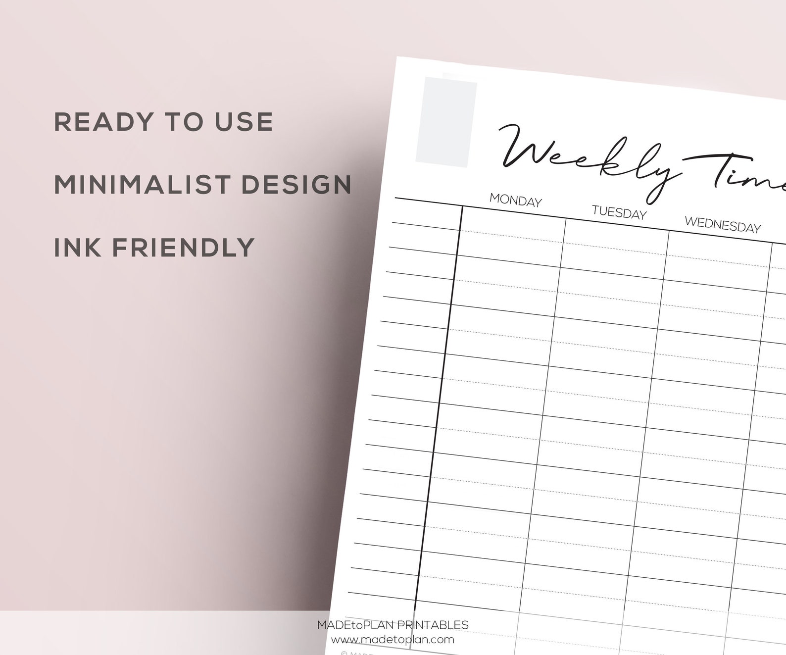 Home Office Organization Weekly Schedule Printable Weekly - Etsy