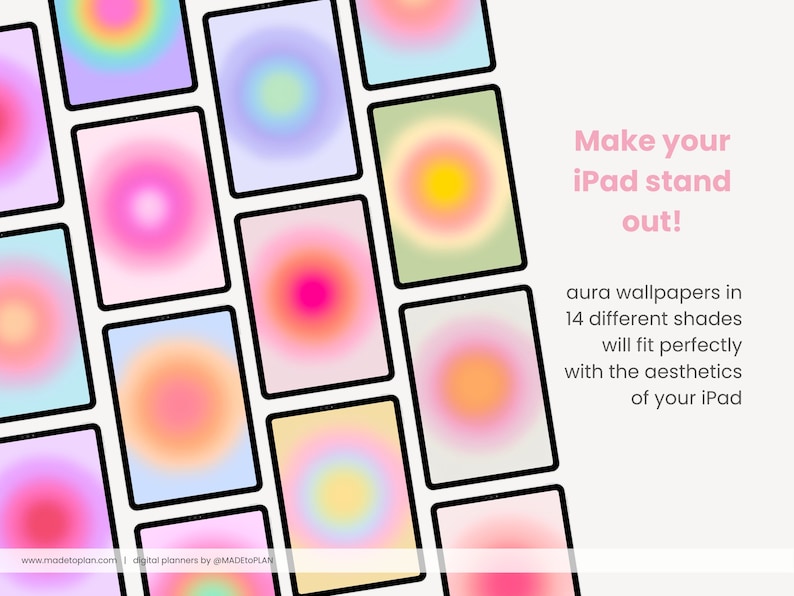 Aura Aesthetic Wallpaper Background for iPad | Cute iPad Wallpaper ...