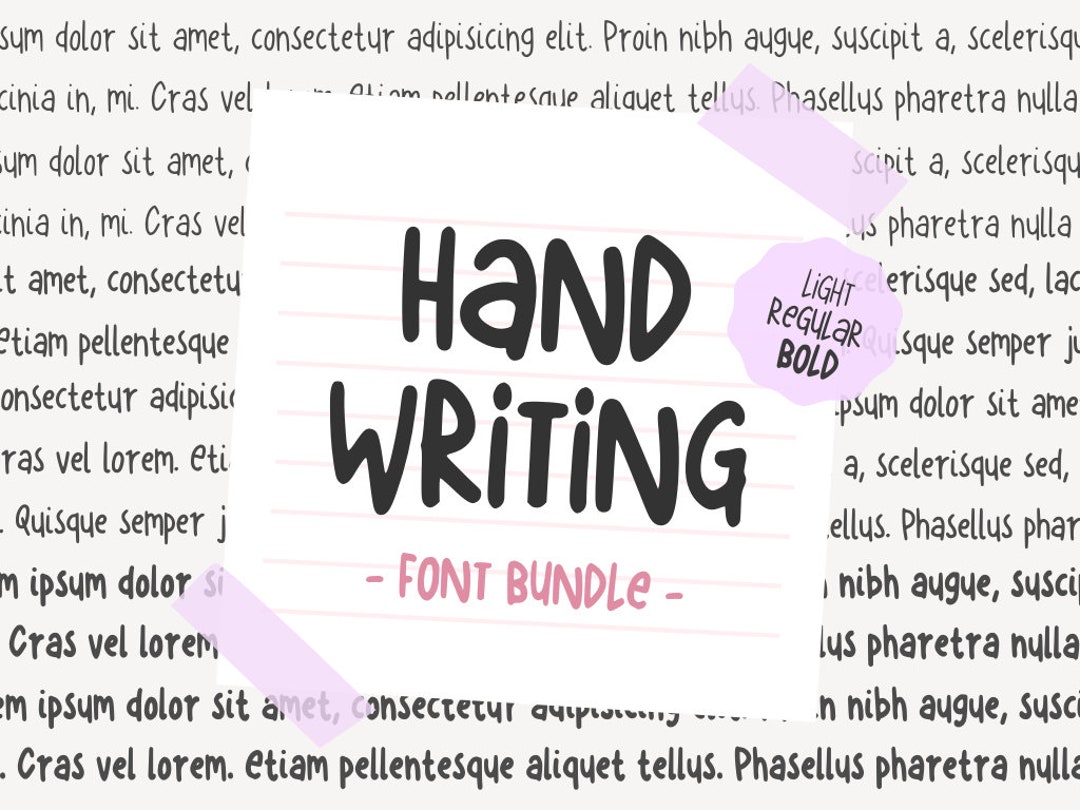 Neat Handwritten Font | Cute Realistic Handwriting Font for Digital ...