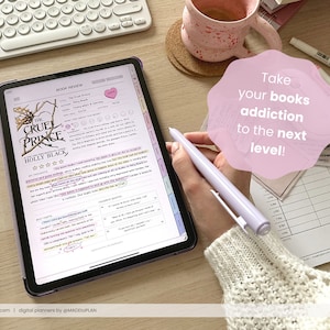 Digital Reading Journal | Digital Reading Planner | Reading Log ...