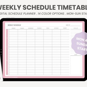Simple Weekly Study Schedule | Revision Timetable | Hourly Agenda ...
