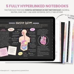 Digital Notebook Bundle | Landscape Digital Notebooks | Student ...