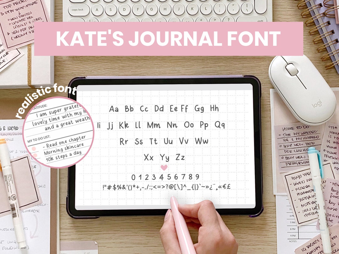 Handwritten Font Handwriting Study Notes Font Digital Font Neat ...