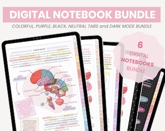 Digital Notebook Bundle | Landscape Digital Notebooks | Student ...