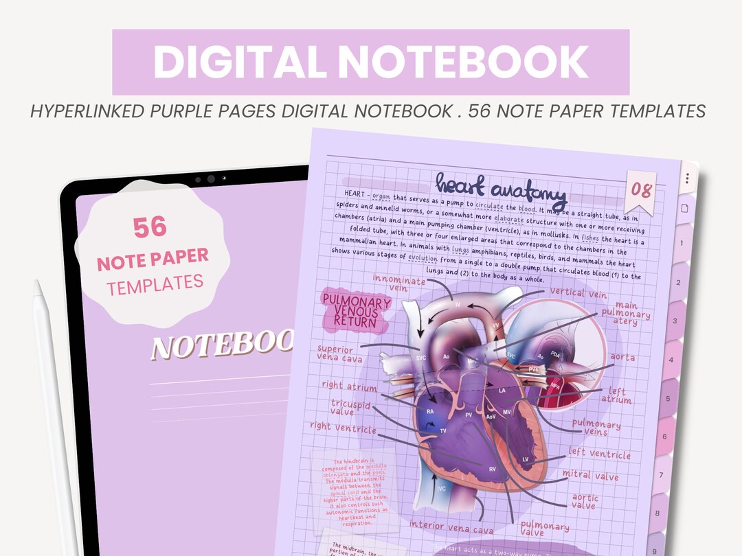 Digital Notebook | Digital Notes Templates | Digital Student Notebook ...
