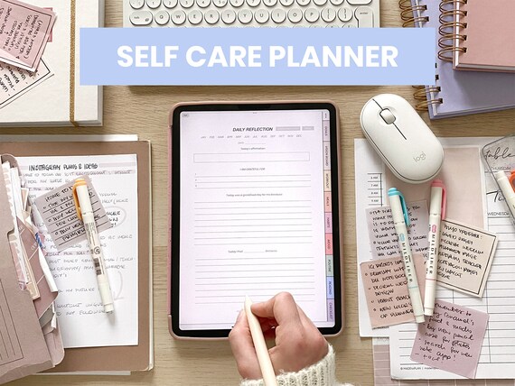 Self Care Digital Planner Digital Gratitude and Daily - Etsy