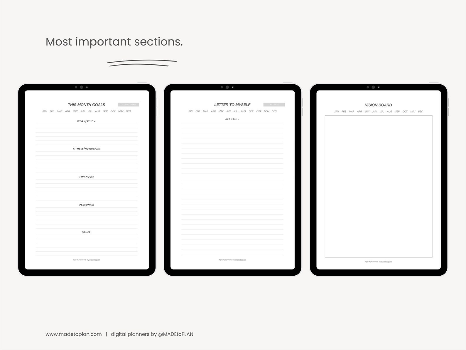 Self Care Digital Planner | Digital Gratitude and Daily Reflection ...