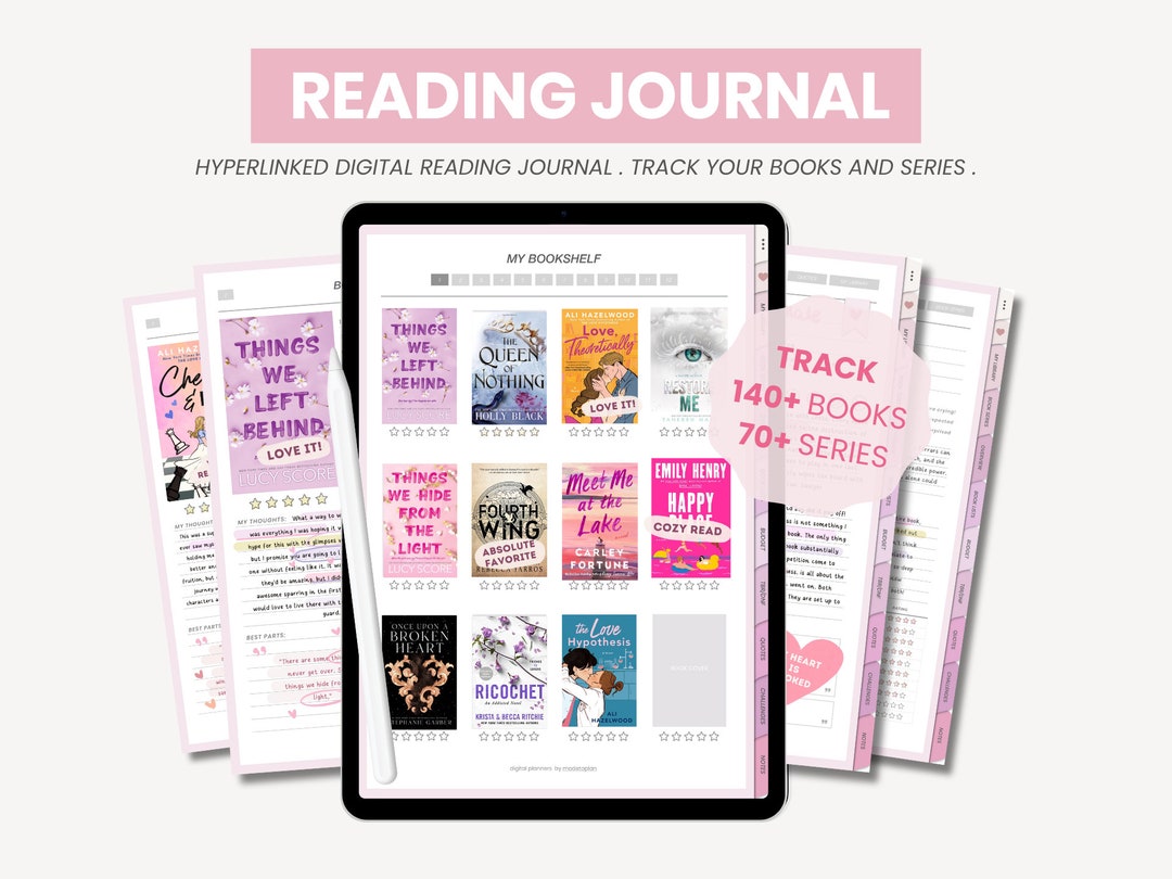 Digital Reading Journal | Book Tracker and Reading Planner | Digital ...