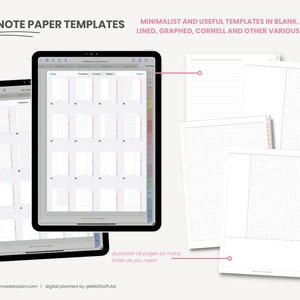 Portrait Digital Notebook | Student Note Taking Digital Notepad ...