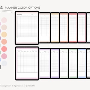 Digital Hourly Weekly Planner | Time Block Spread | Time Blocking ...