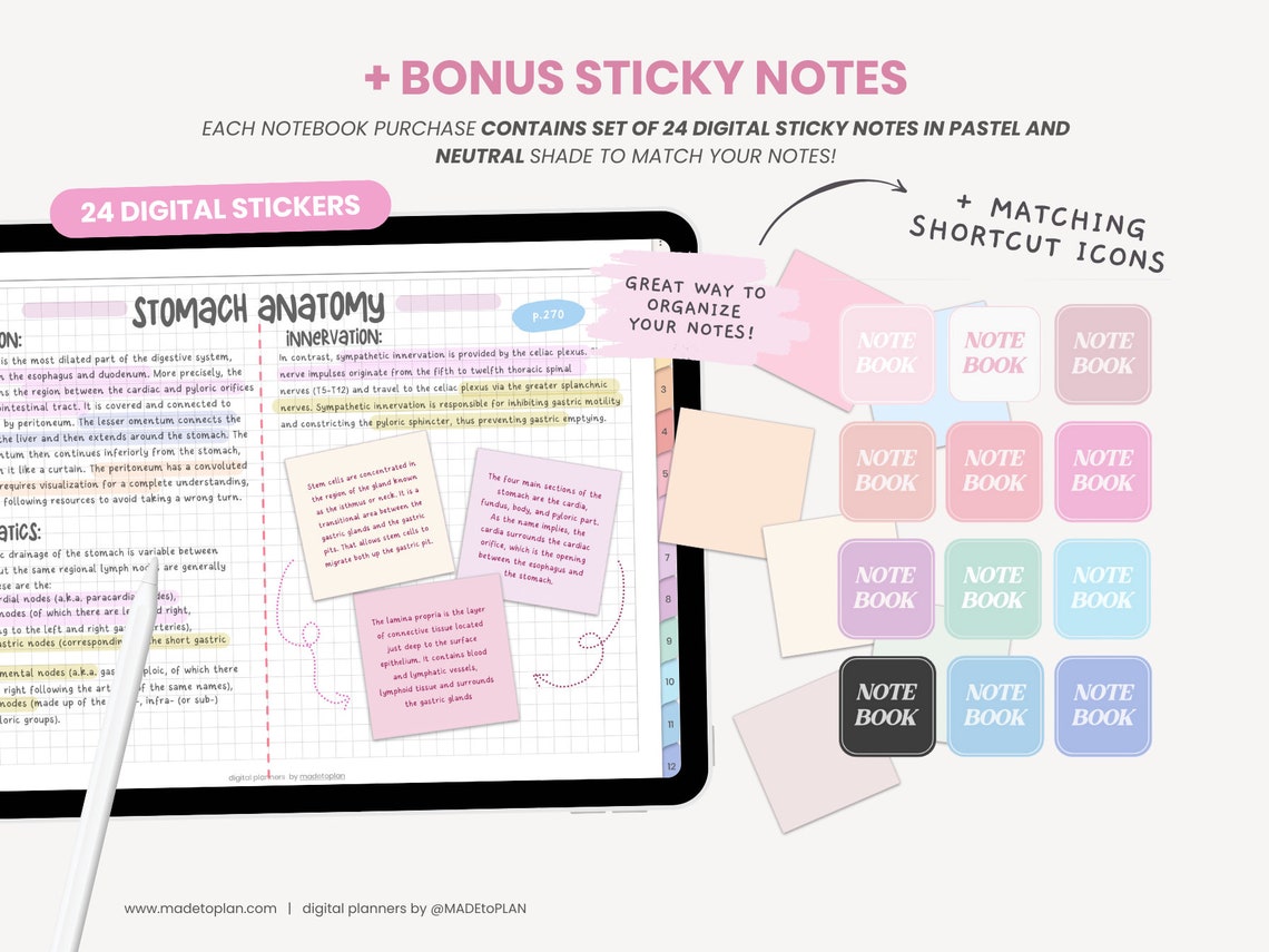 Digital Notebook Bundle | Landscape Digital Notebooks | Student ...