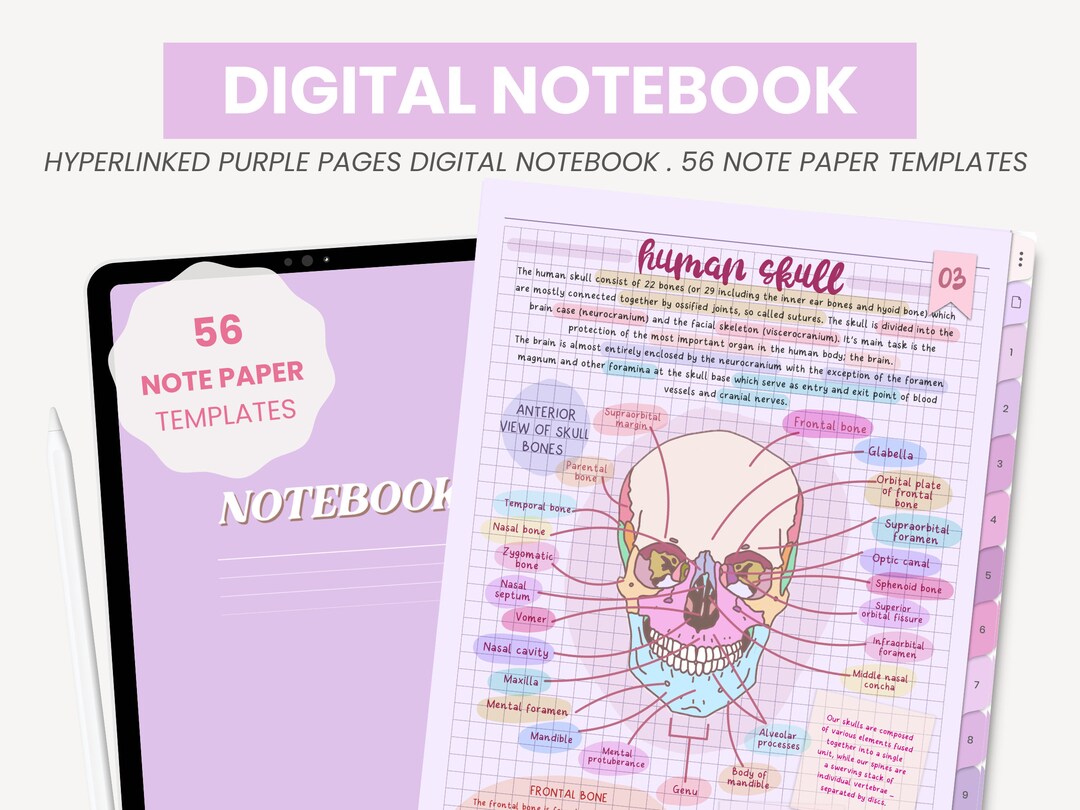 Digital Notebook | Digital Notes Templates | Digital Student Notebook ...