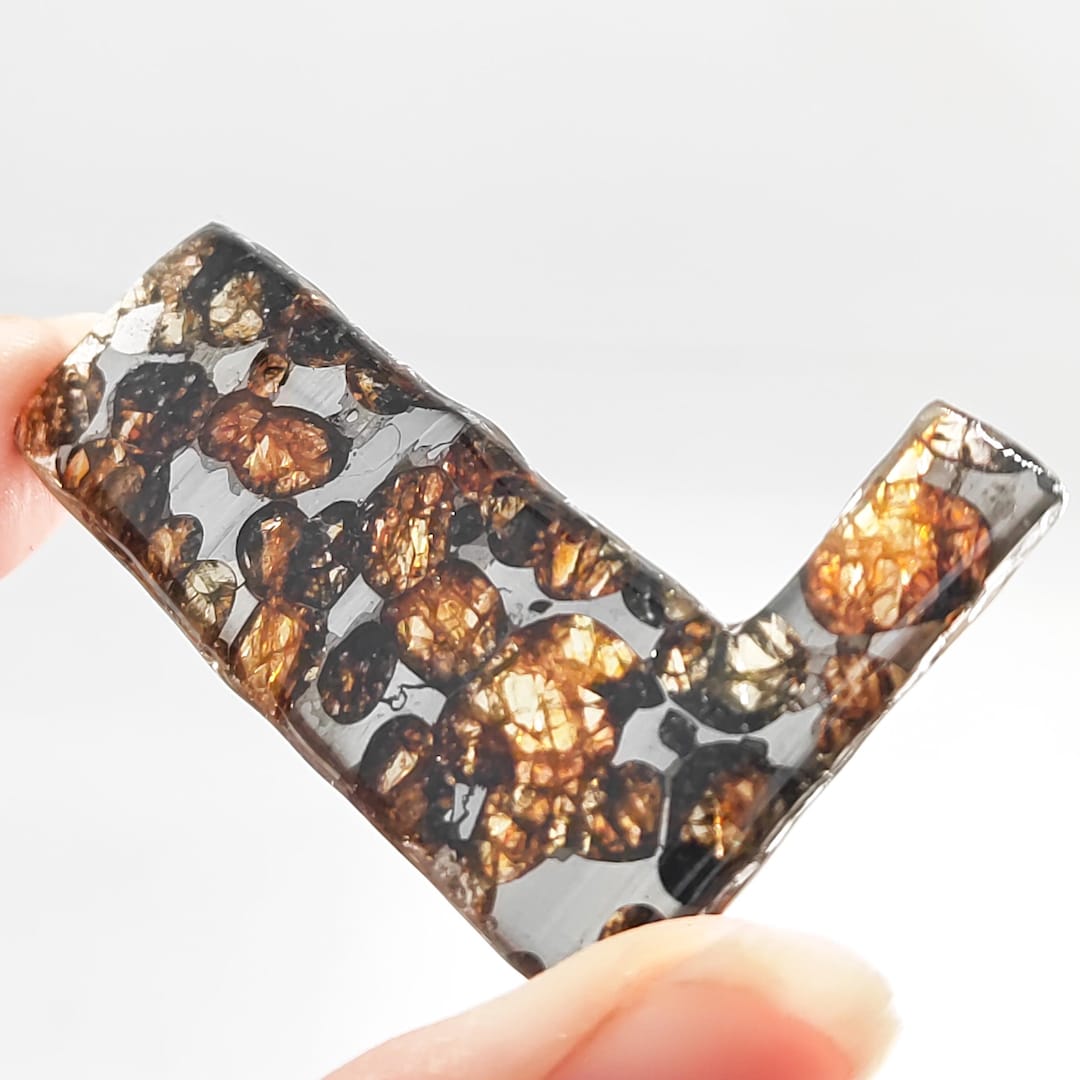Seymchan Pallasite Meteorite Slice: 47ct, Rust-proof Coating - Etsy