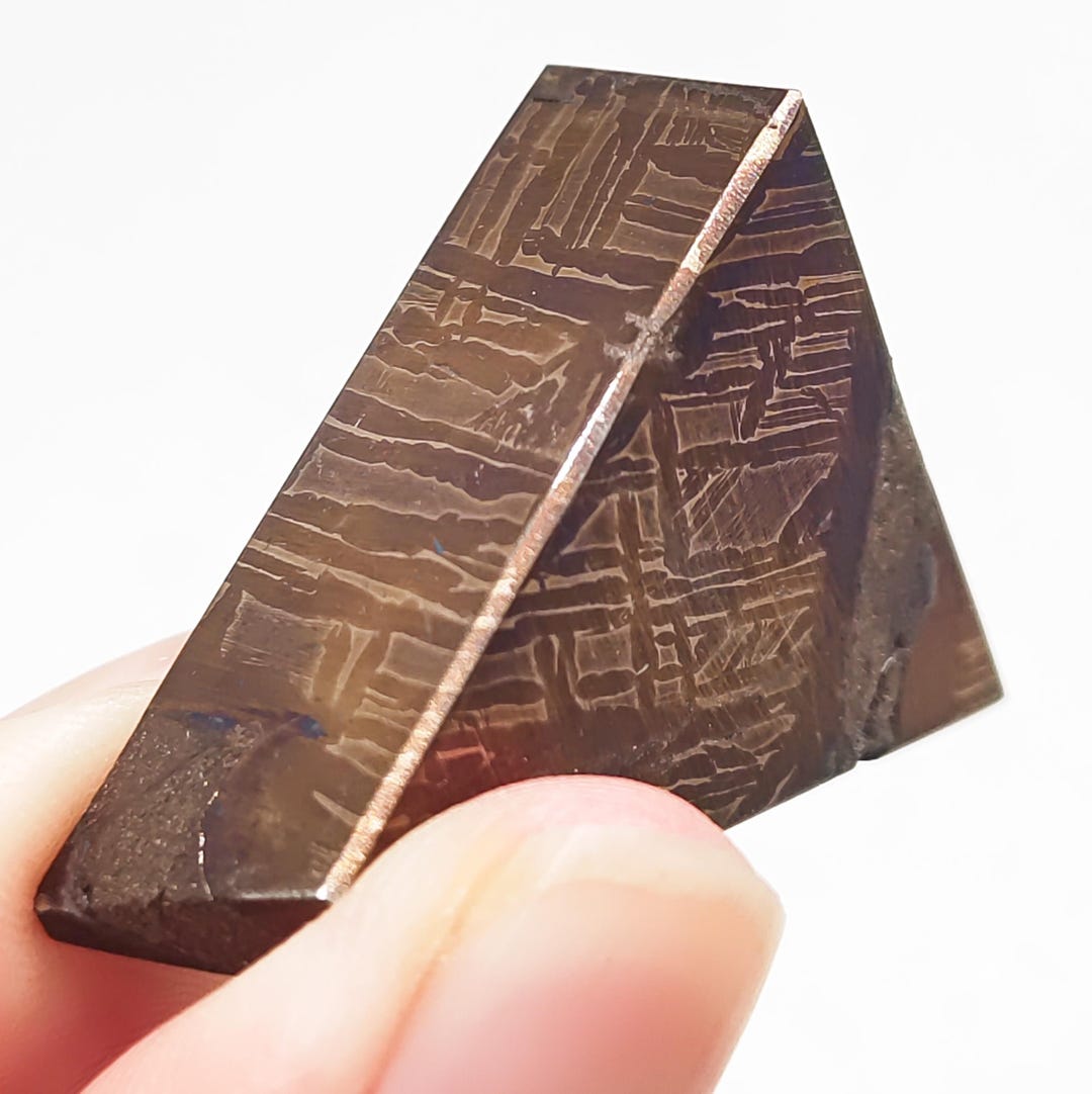 42.6g Muonionalusta Blue Meteorite Slice, Blue Meteorite Specimen ...
