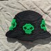 Neon Skulls Crochet Bucket Hat, Bucket Hat, Halloween, Emo, Uv Reactive ...