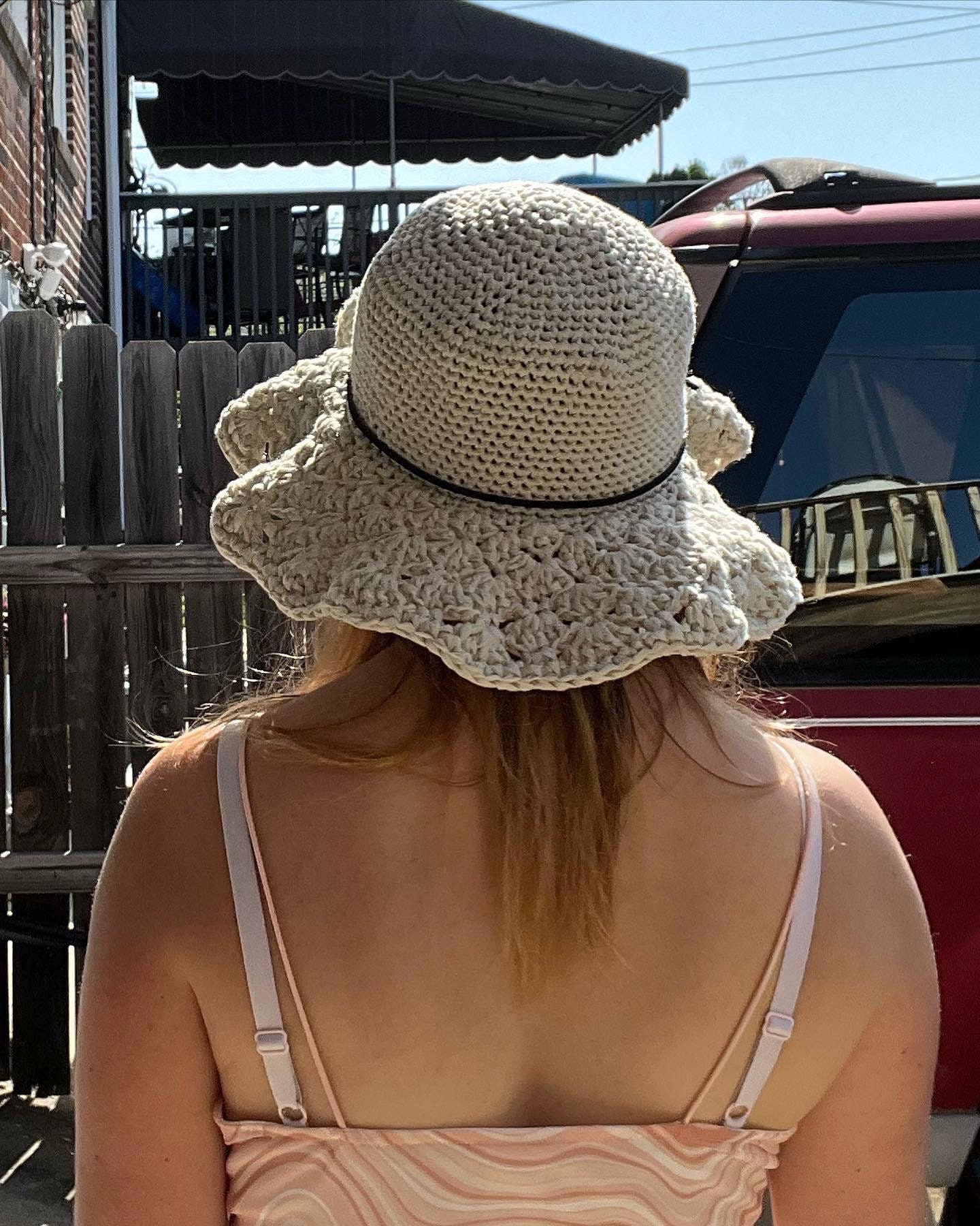 Floppy Shell Sun Hat Crochet Handmade - Etsy