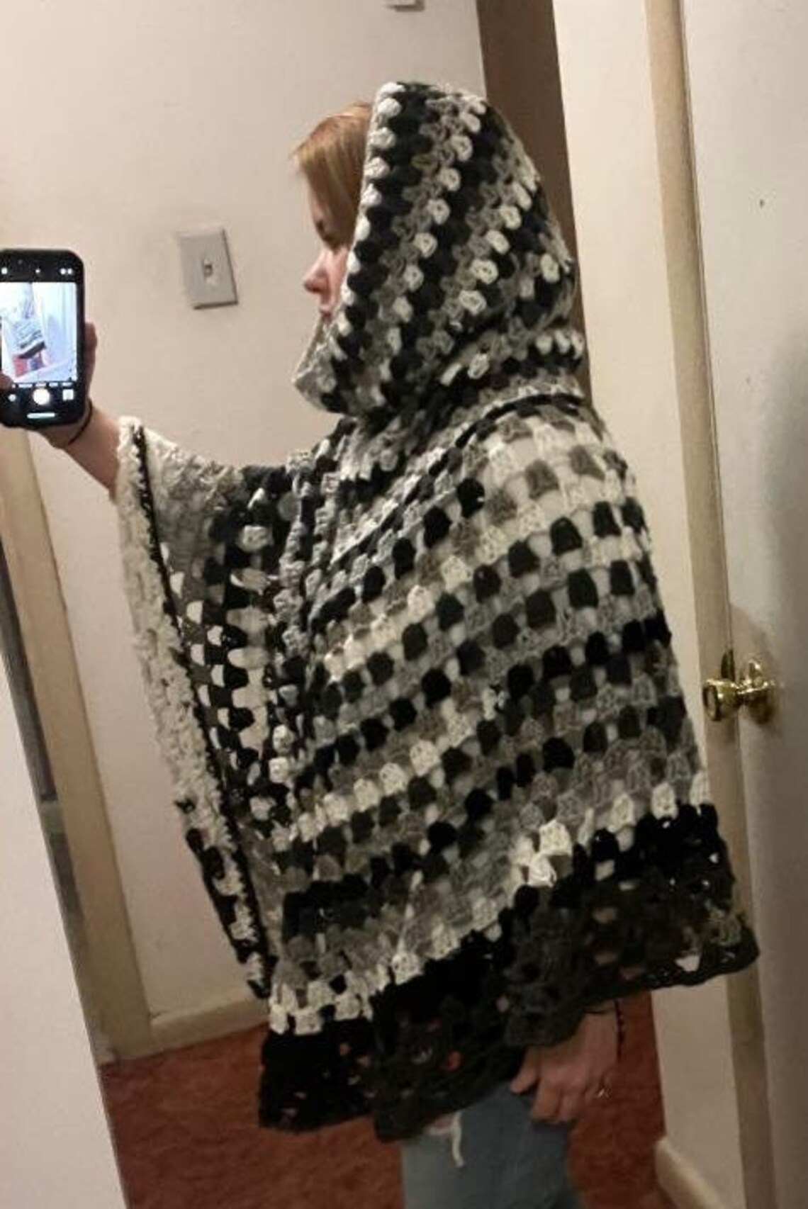 Hooded Poncho crochet Pattern Only | Etsy