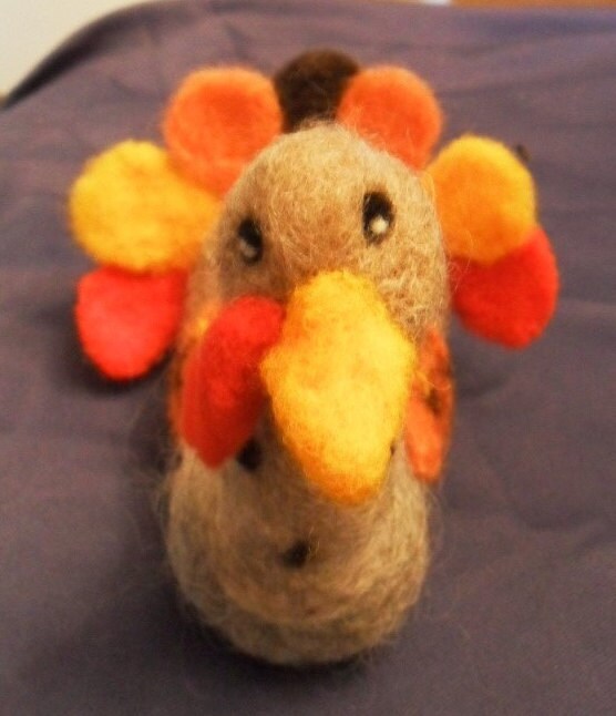 Needle Felted Wool Turkey - Etsy