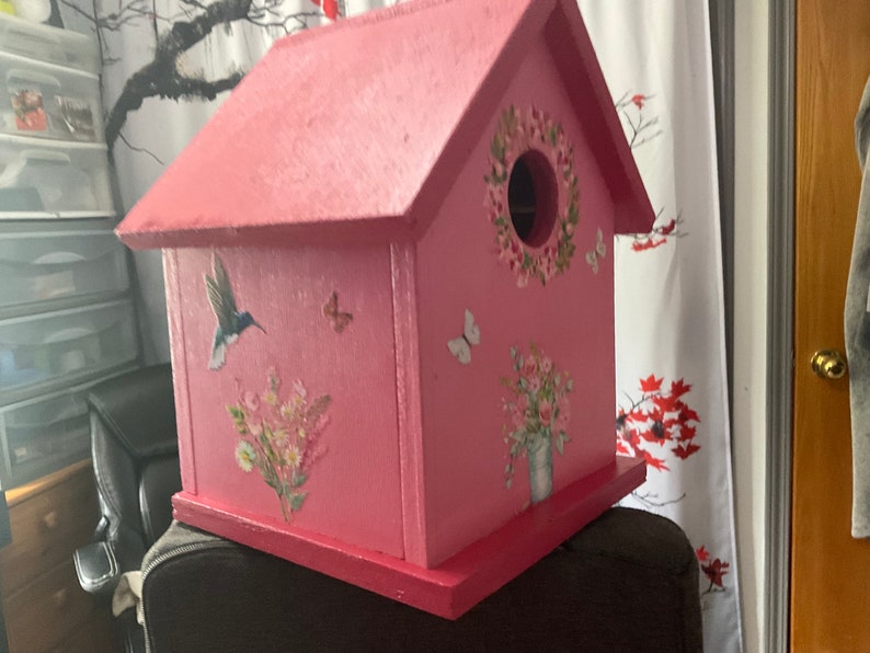 Bird House in Pink Theme - Etsy