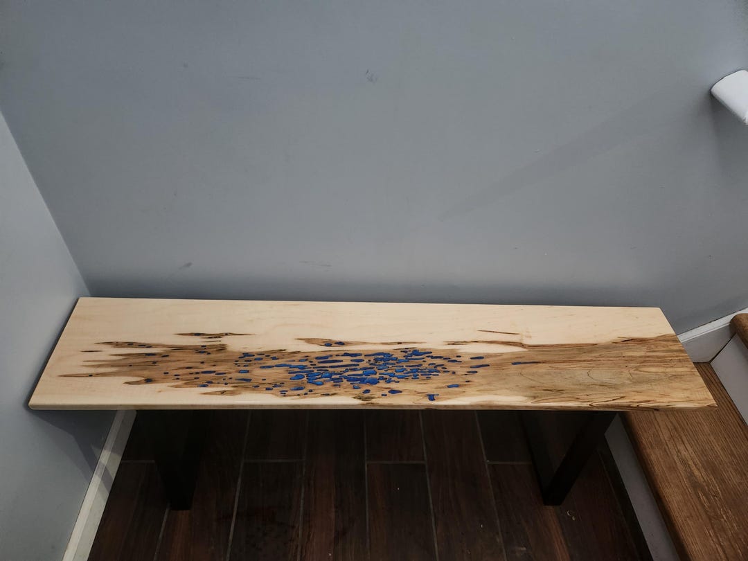 Ambrosia Maple Epoxy Bench - Etsy