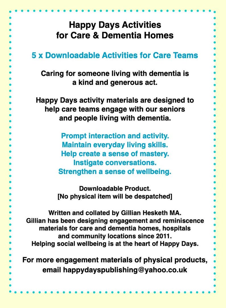 DEMENTIA LANGUAGE - Printable - Etsy