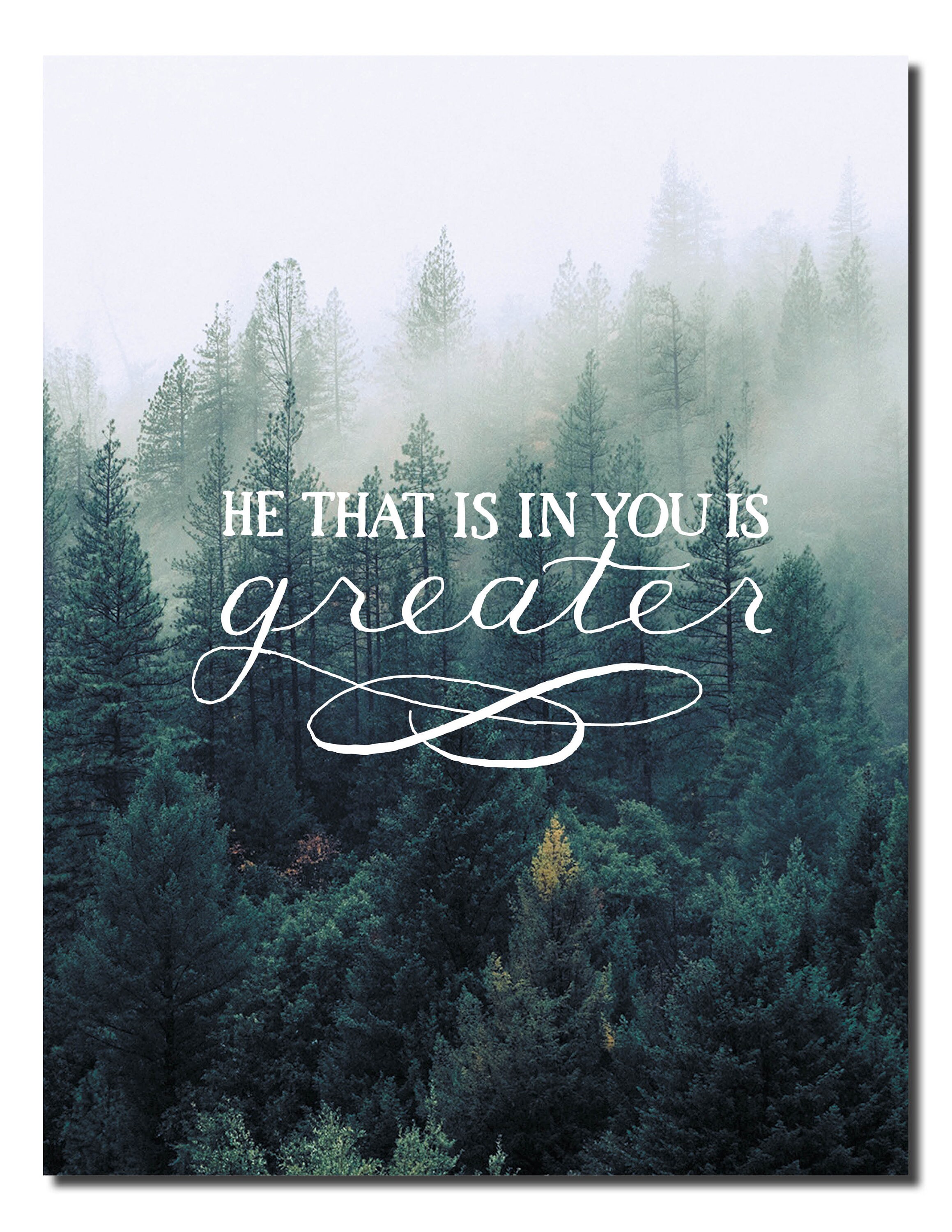 Paper 24 Shareable Scripture Cards Hand lettered Hope Flourish ...