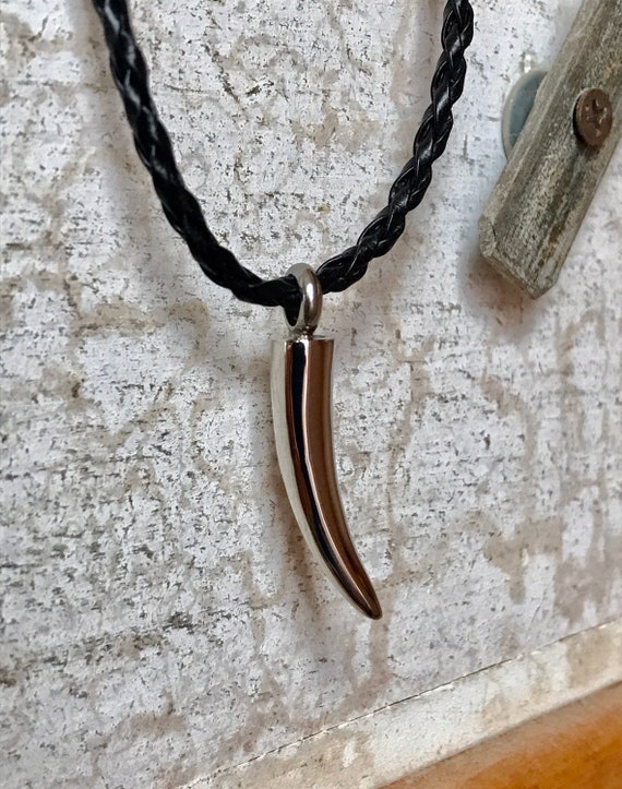 Wolf Fang Silver Stainless Steel Cremation Jewelry Ashes Necklace Urn Jewelry Necklace For Ashes Silver Tooth Cremation Pendant Etsy