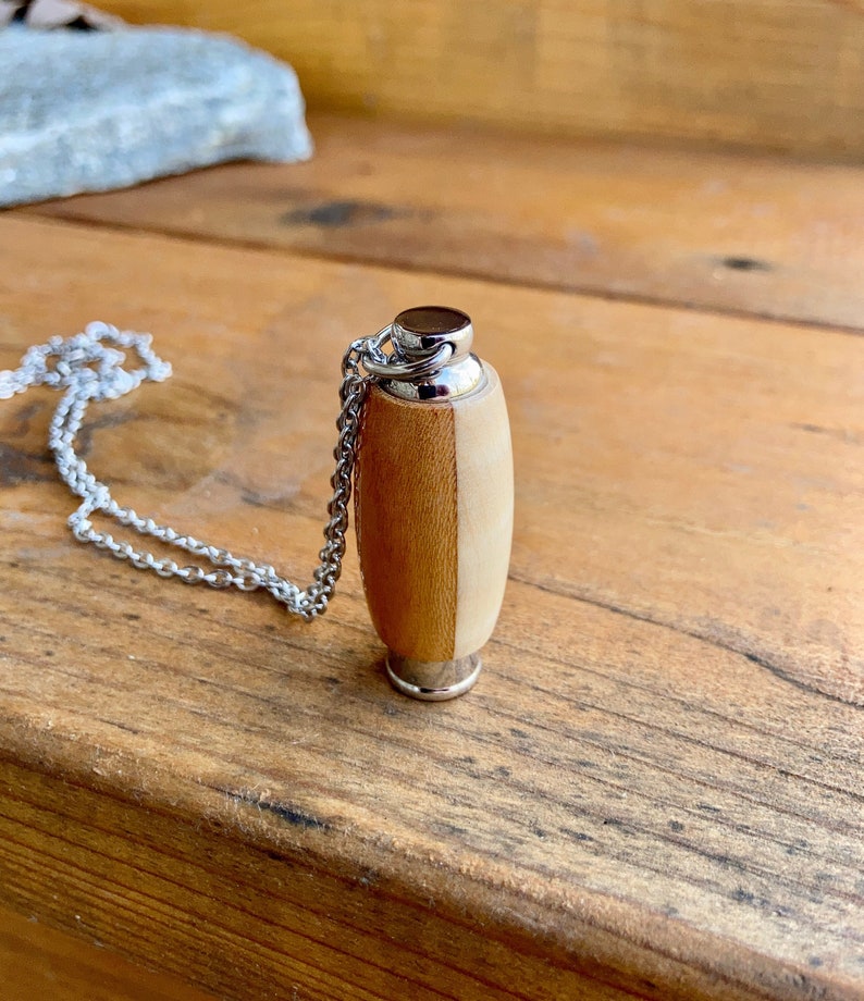 Hand Turned Black Cherry & Figured Maple Wood With Stainless Steel ...