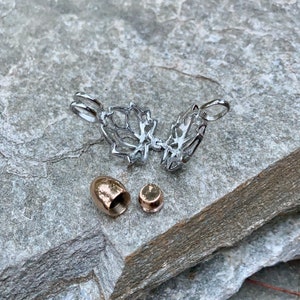 Silver Metal Lotus Flower Cage Locket With Rose Gold Color - Etsy