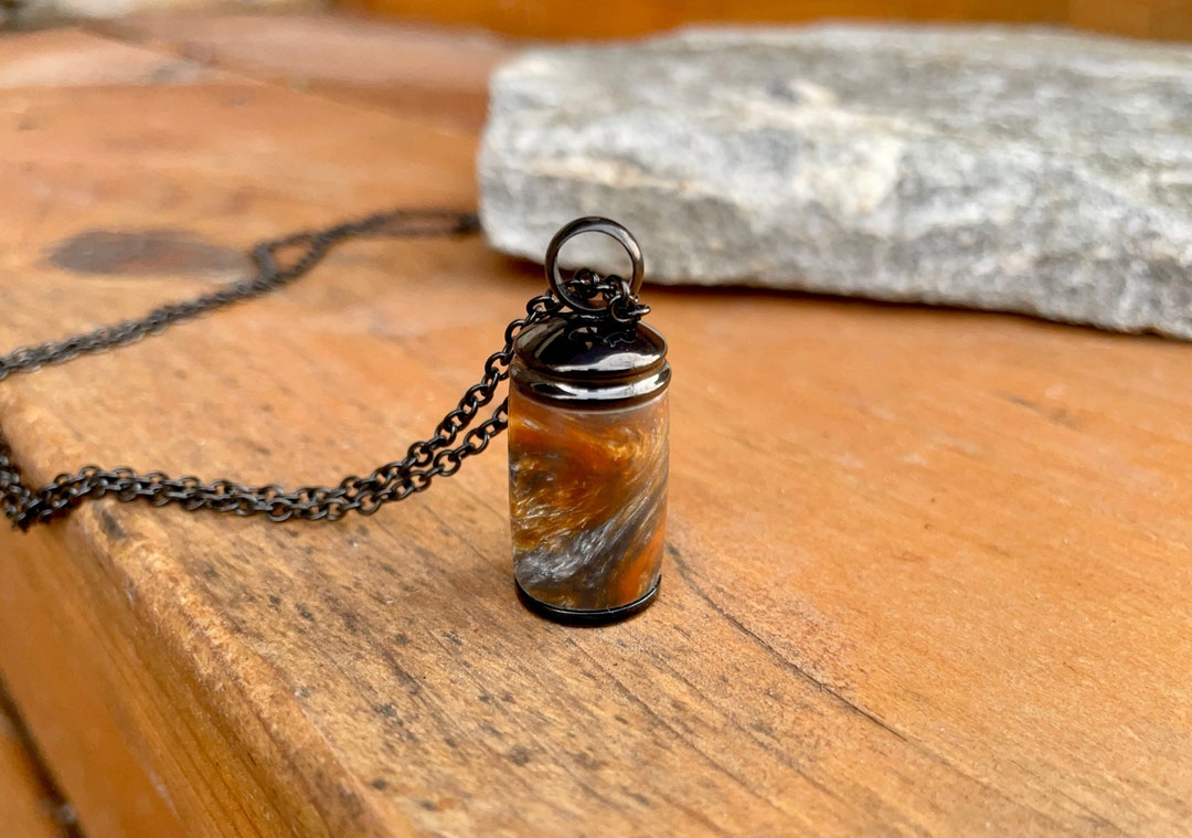 Molten Metals Alumilite & Black Stainless Steel Waterproof Urn ...