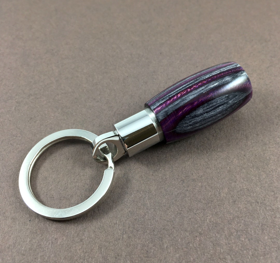 Purple Laminate Wood Cremation Keychain: Pet/human Ashes Keepsake - Etsy
