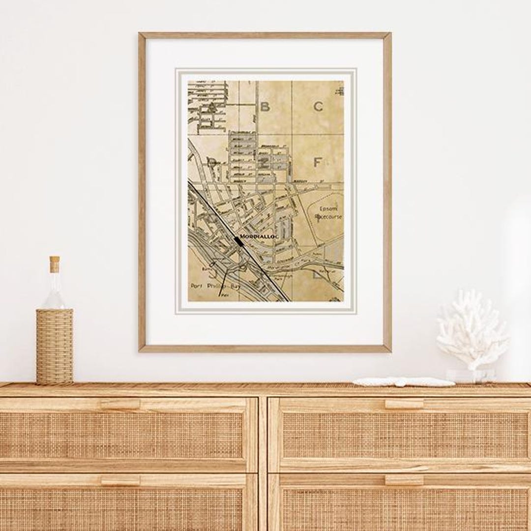 Vintage Mordialloc Regional Map - Etsy Australia
