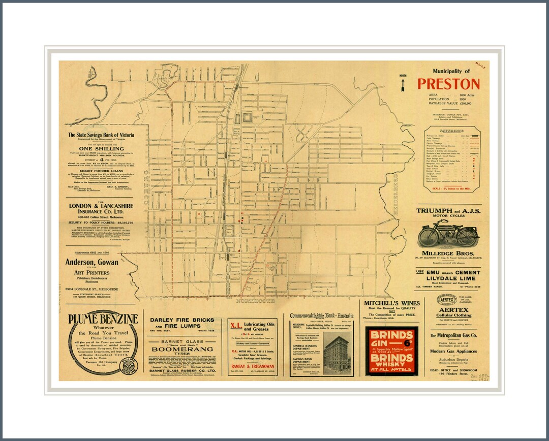 Vintage Archival Reproduction Map of Preston Mo 67 - Etsy