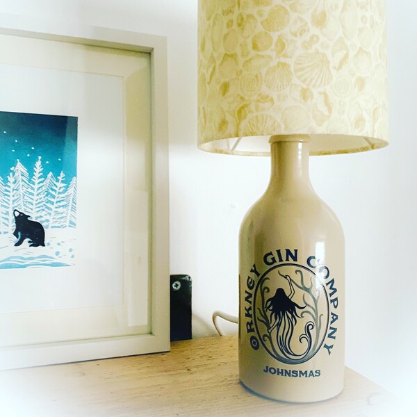 Gin Bottle Lamp - Etsy UK